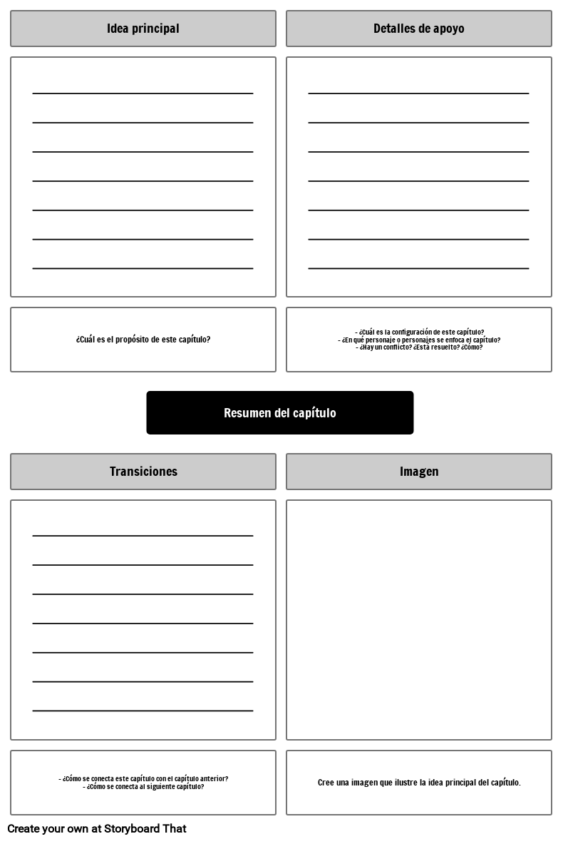 Resumen del Capítulo Storyboard por es-examples