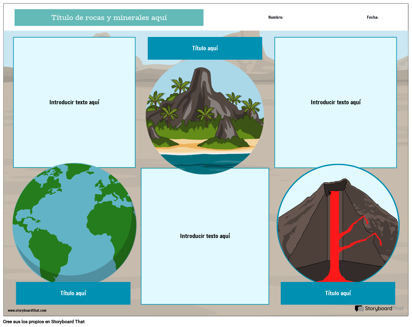 Hoja De Trabajo Sobre Tipos De Rocas En Formato Pdf Trabajo 4: