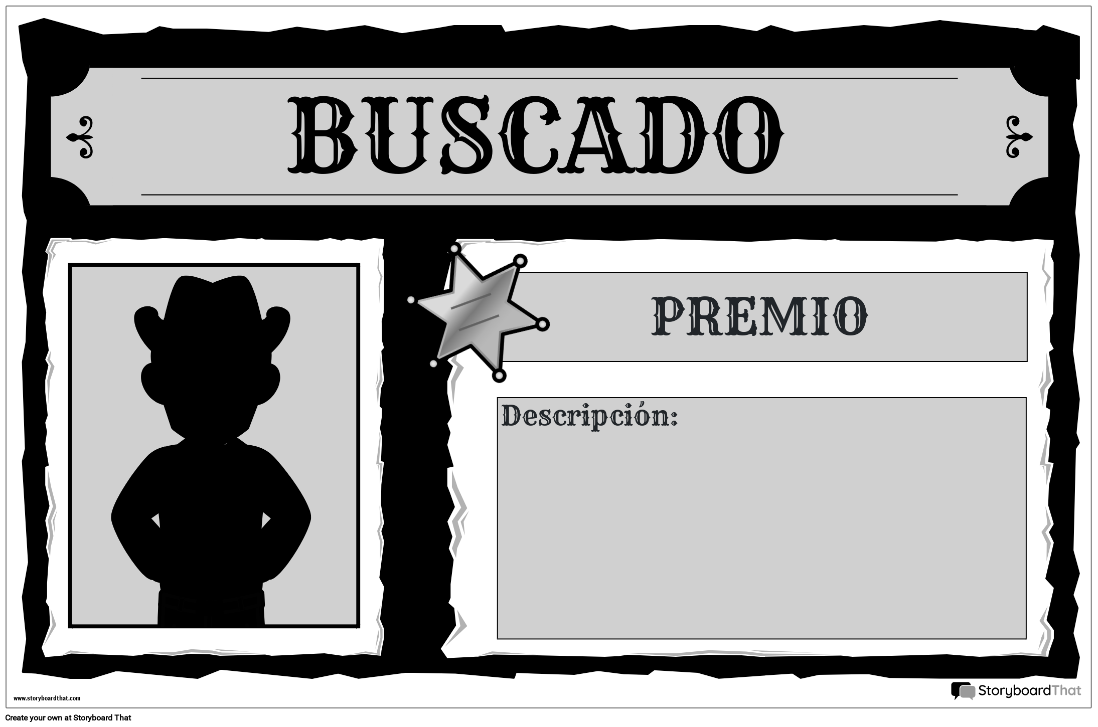 Crear Pósters Buscados | Plantilla de Póster Buscado