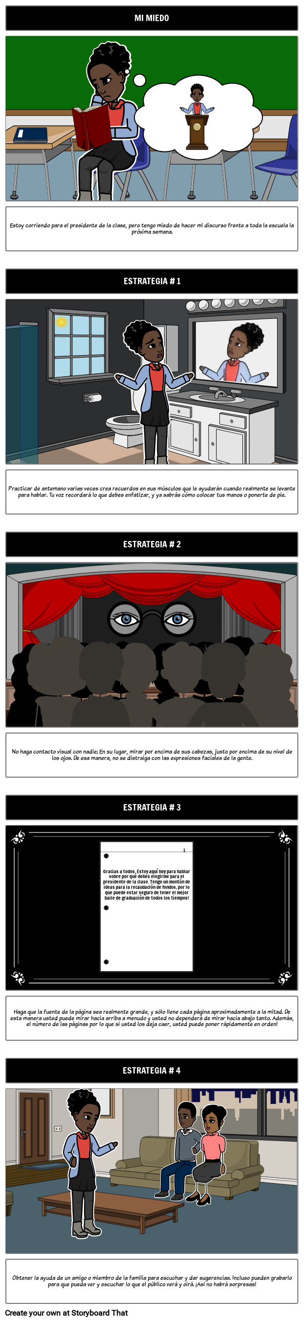 Superación de la asignación de miedo con la insignia roja de coraje