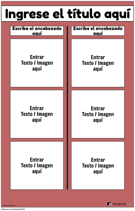 Plantilla de Gráfico de Anclaje | Hacer Carteles de Tabla de Anclaje