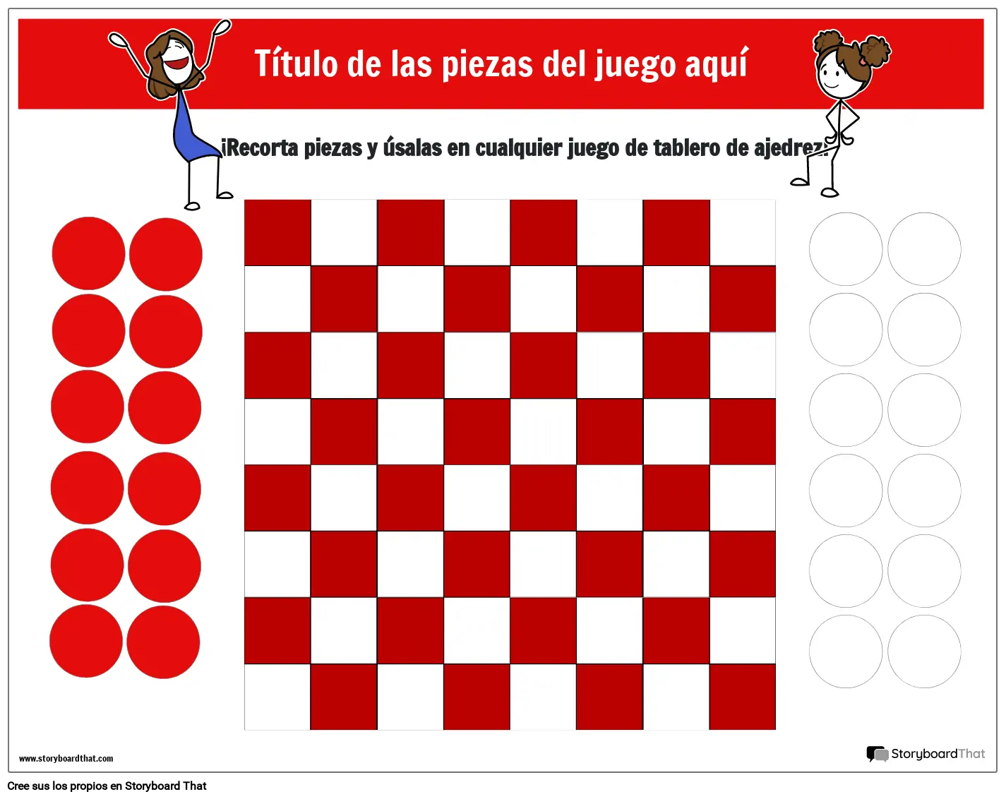 Tableros de Ajedrez Imprimibles Storyboard por es-examples