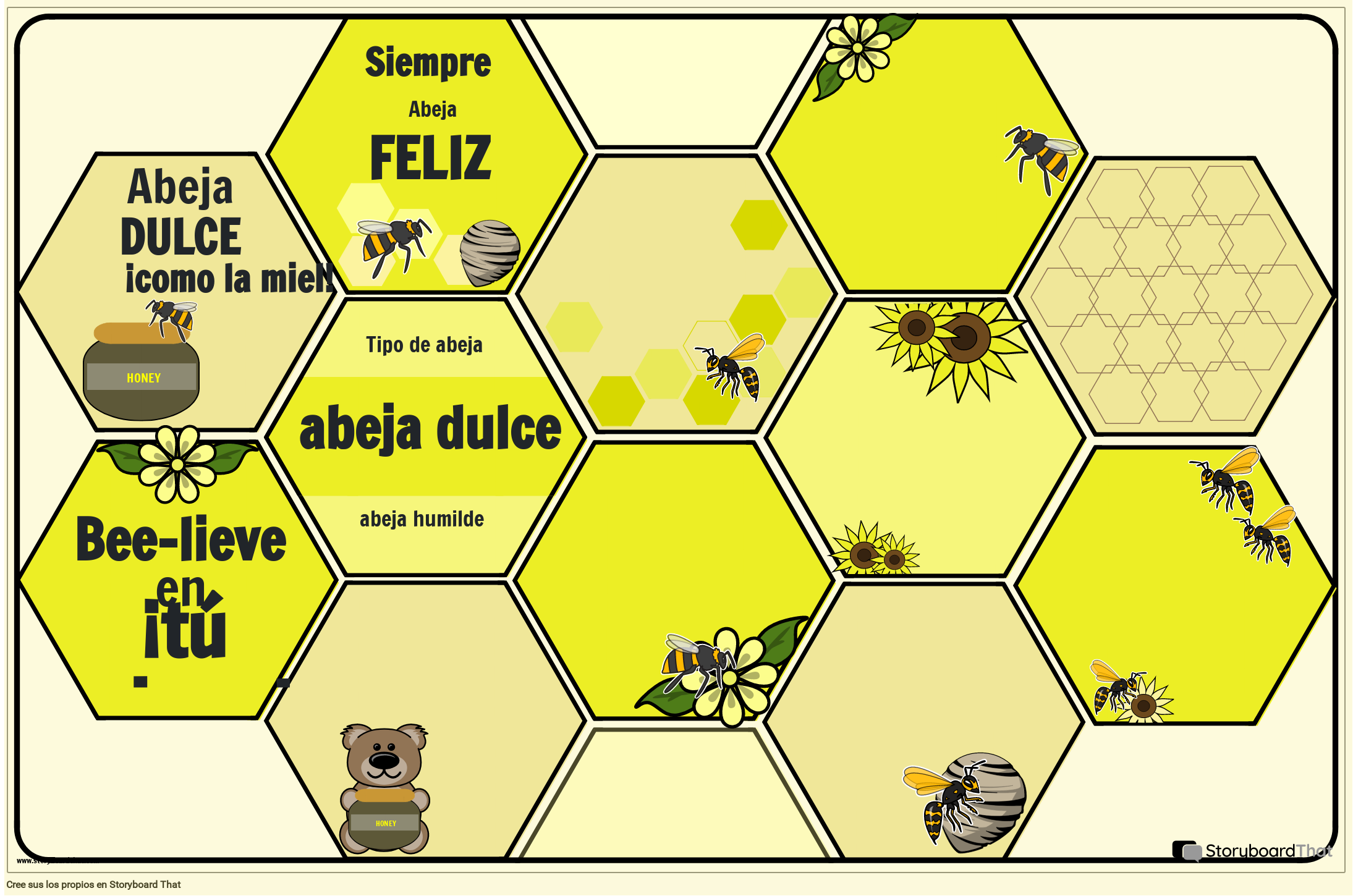 Temática de Abejas: Póster Motivacional Para el Aula
