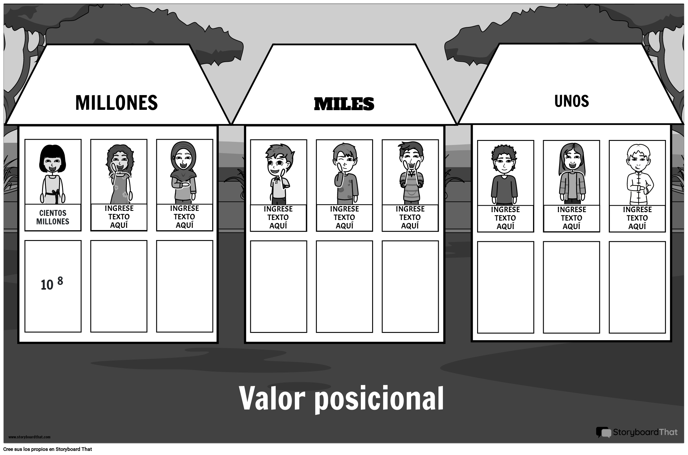 Hojas De Trabajo Sobre El Valor Posicional De Miles De Millones Quinto