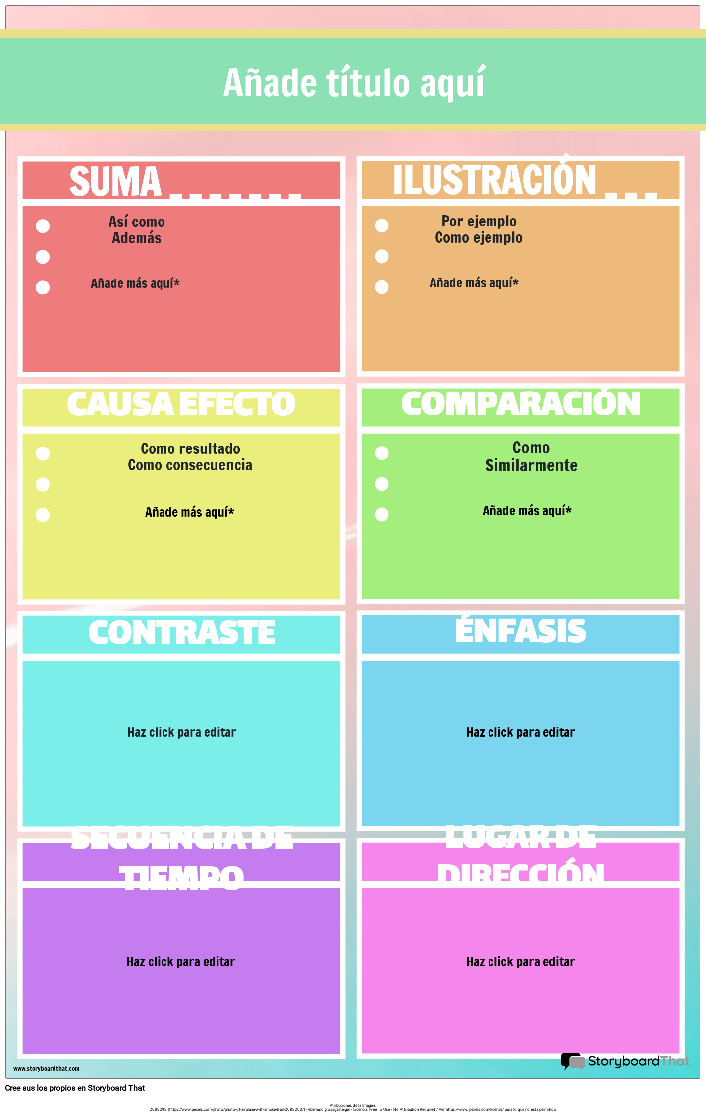 TEMÁTICA PASTEL - CARTEL DE PALABRAS DE TRANSICIÓN