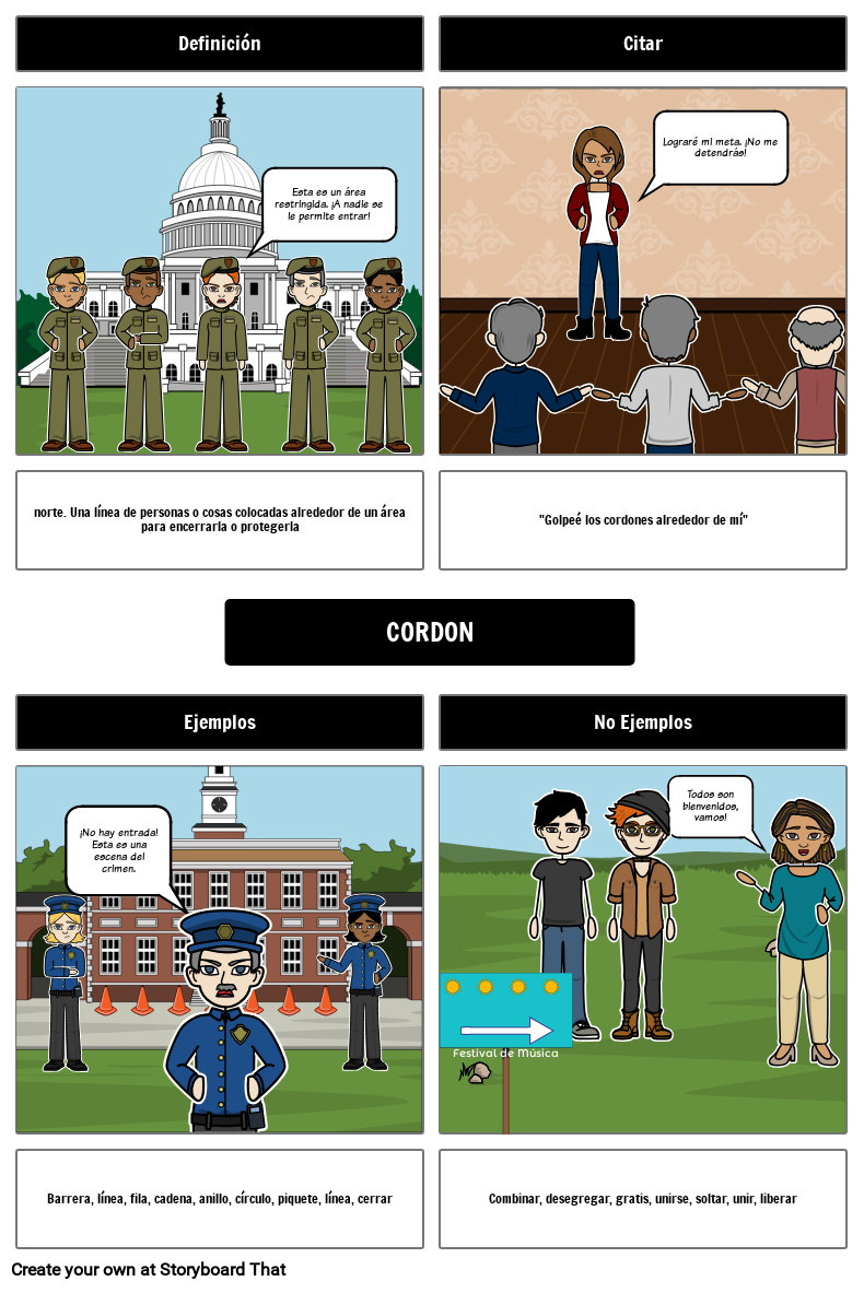 Tu Mundo - Vocabulario Storyboard por es-examples