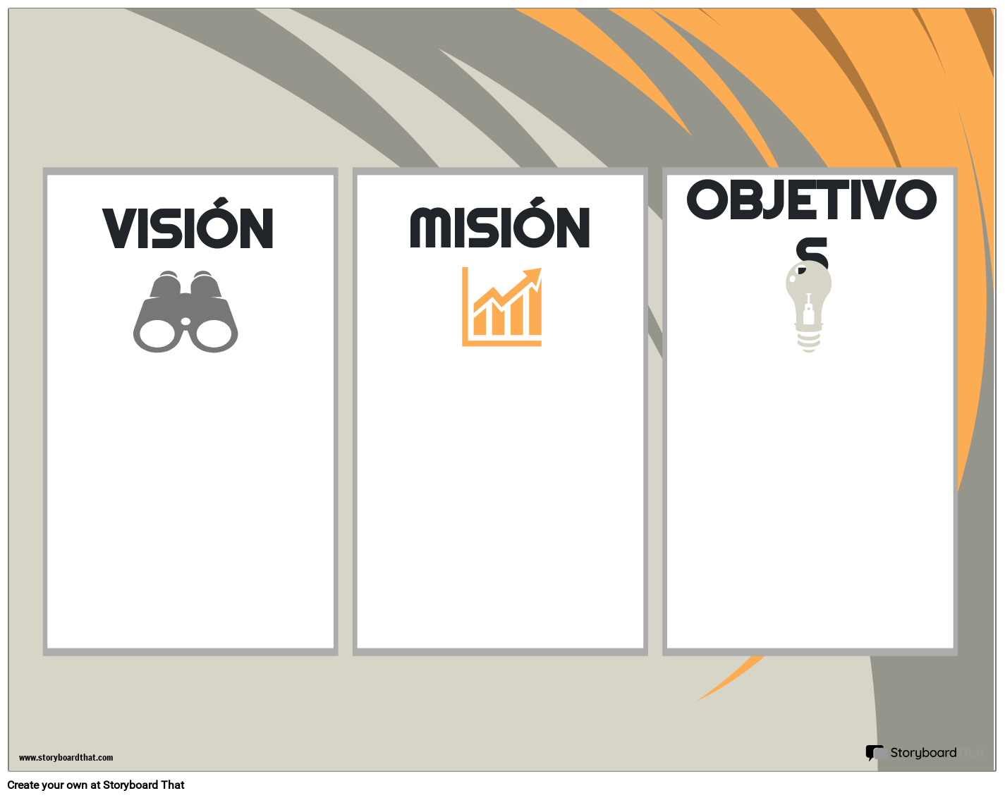 Visión de la Empresa 3 Storyboard por es-examples