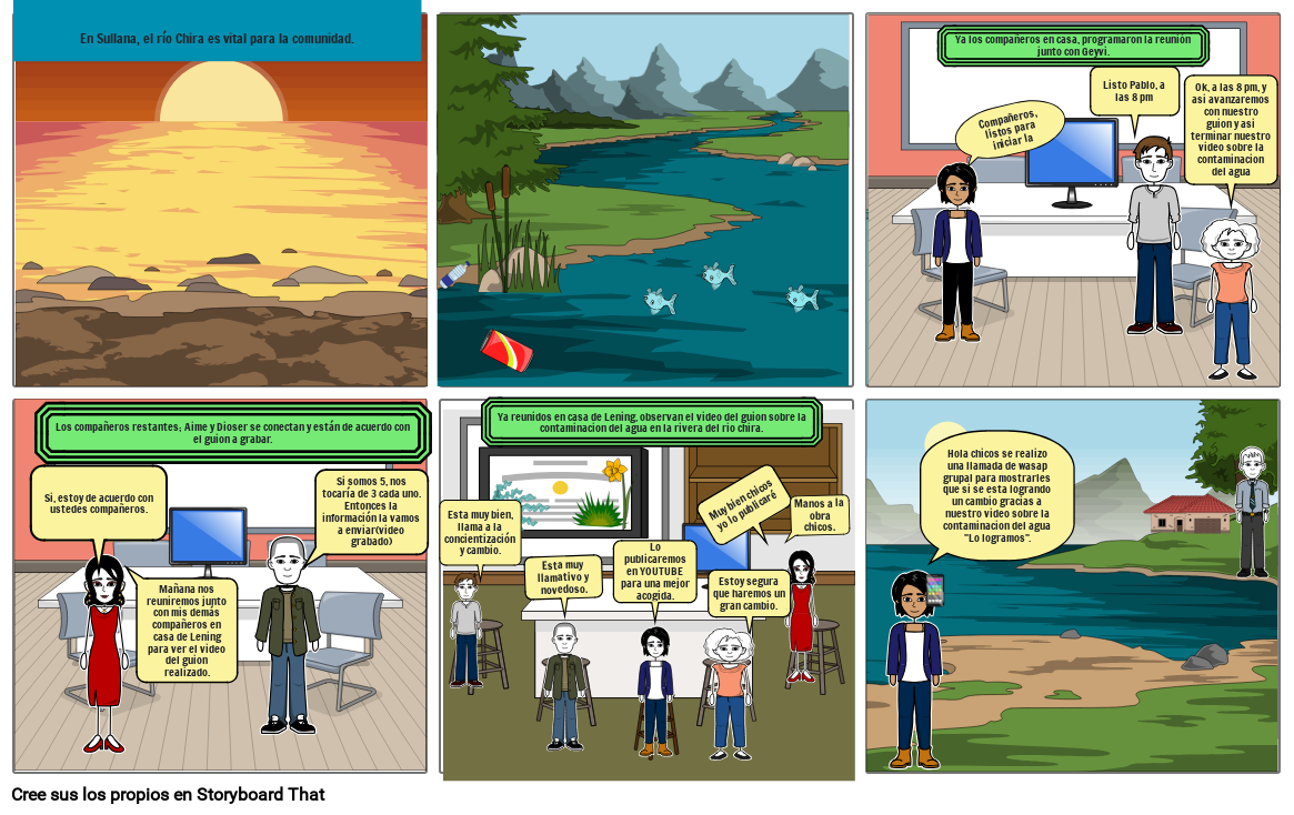 Río en Peligro: La Batalla por el Chira Storyboard