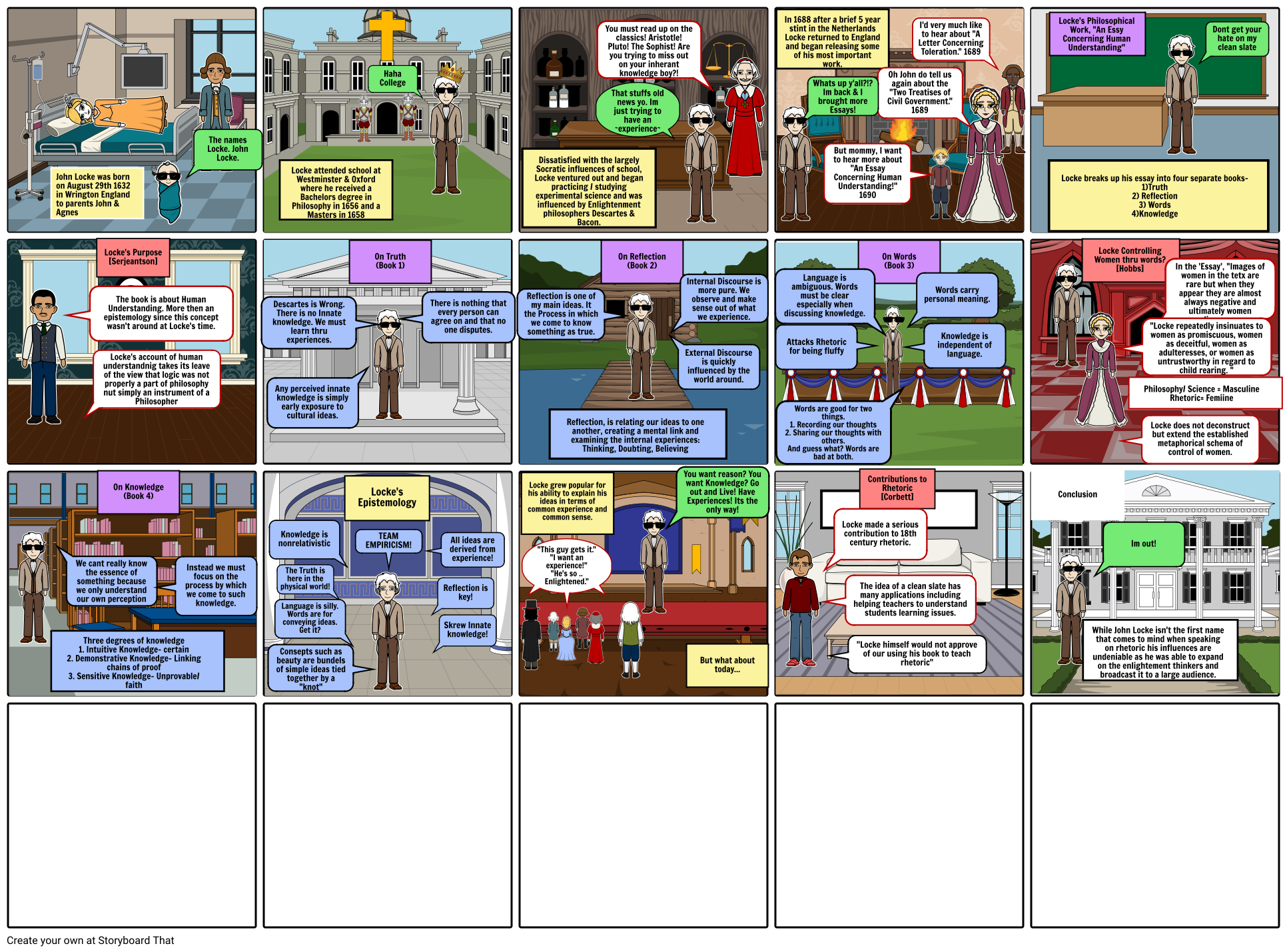ENC 3021 Locke Project Storyboard por eshirv93