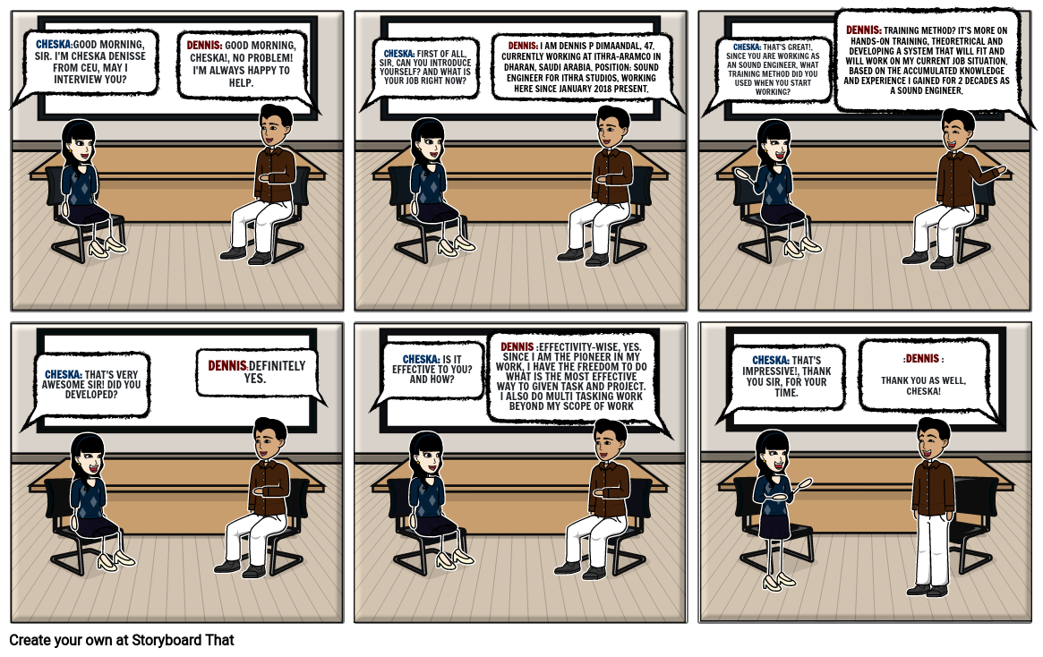 INTERVIEW Storyboard par eska