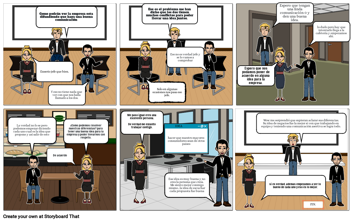 Buena Comunicaci n En Una Empresa Storyboard By Est656 buena-comunicaci-n-en-una-empresa-storyboard-by-est656