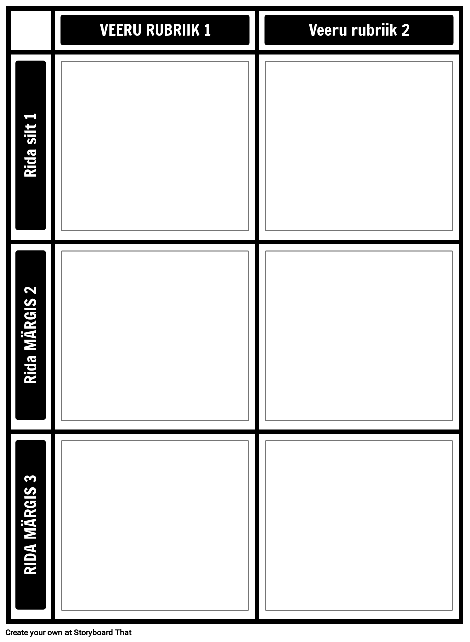3x2 Diagrammimalli Storyboard By Et examples