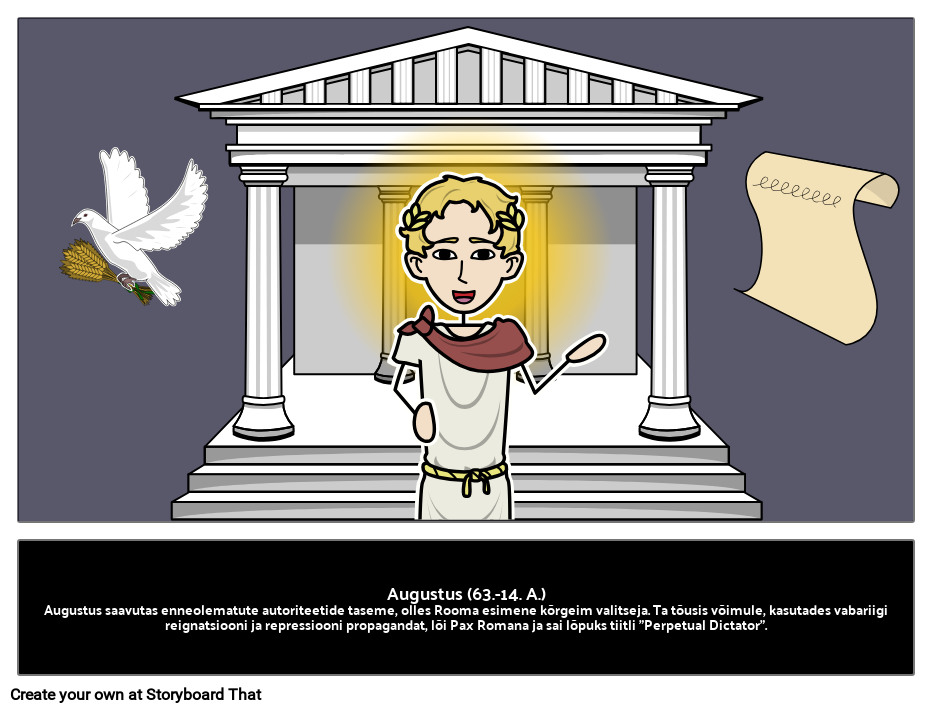 Augustus – Rooma Keiser Storyboard por et-examples