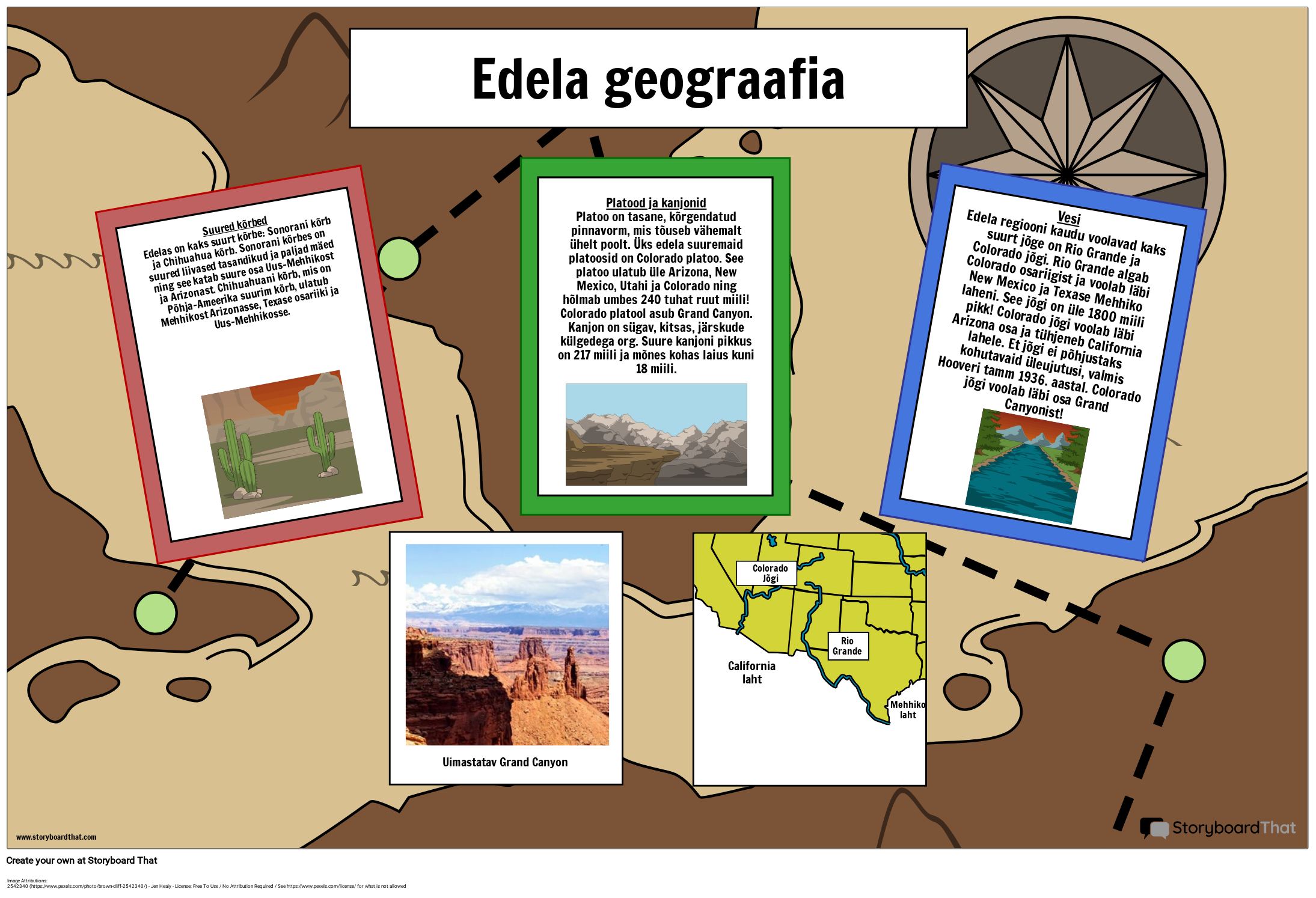Edela Geograafia Storyboard por et-examples