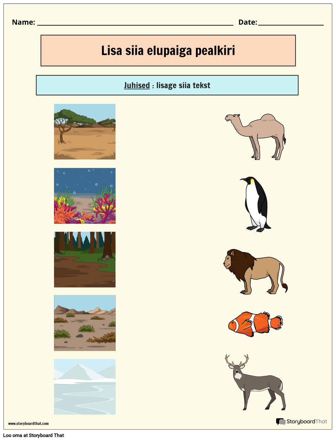 Elupaiga portree värv 2 Storyboard por et-examples