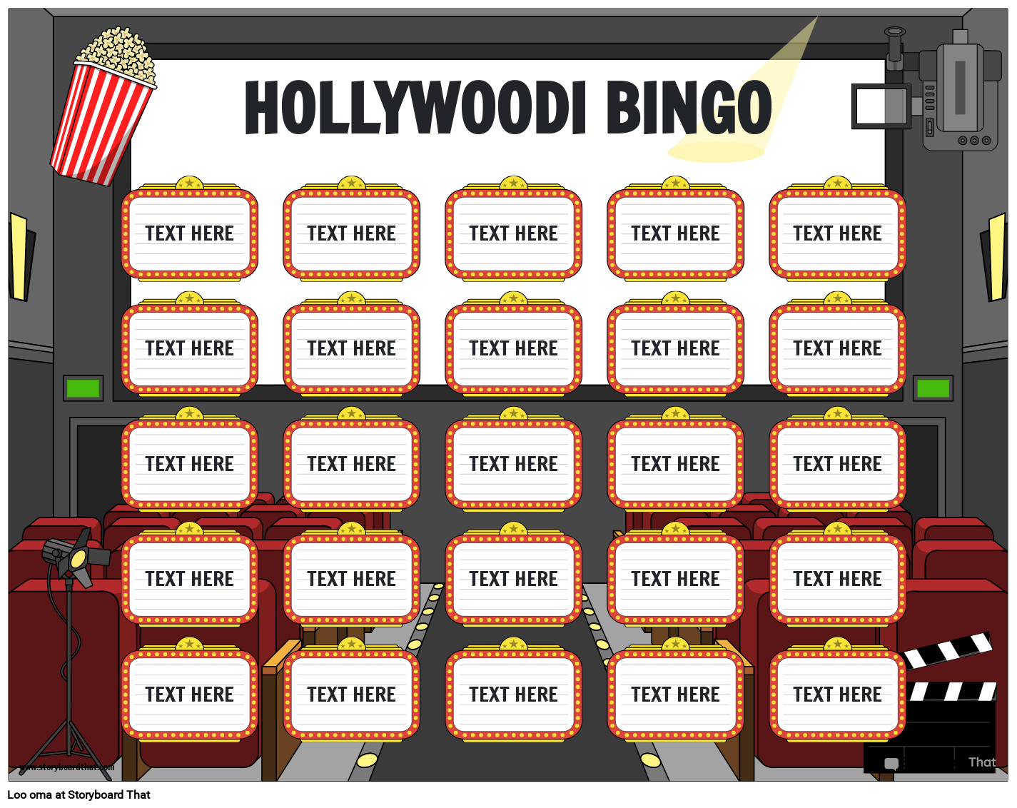 Filmiõhtu Bingo Mall Storyboard por et-examples