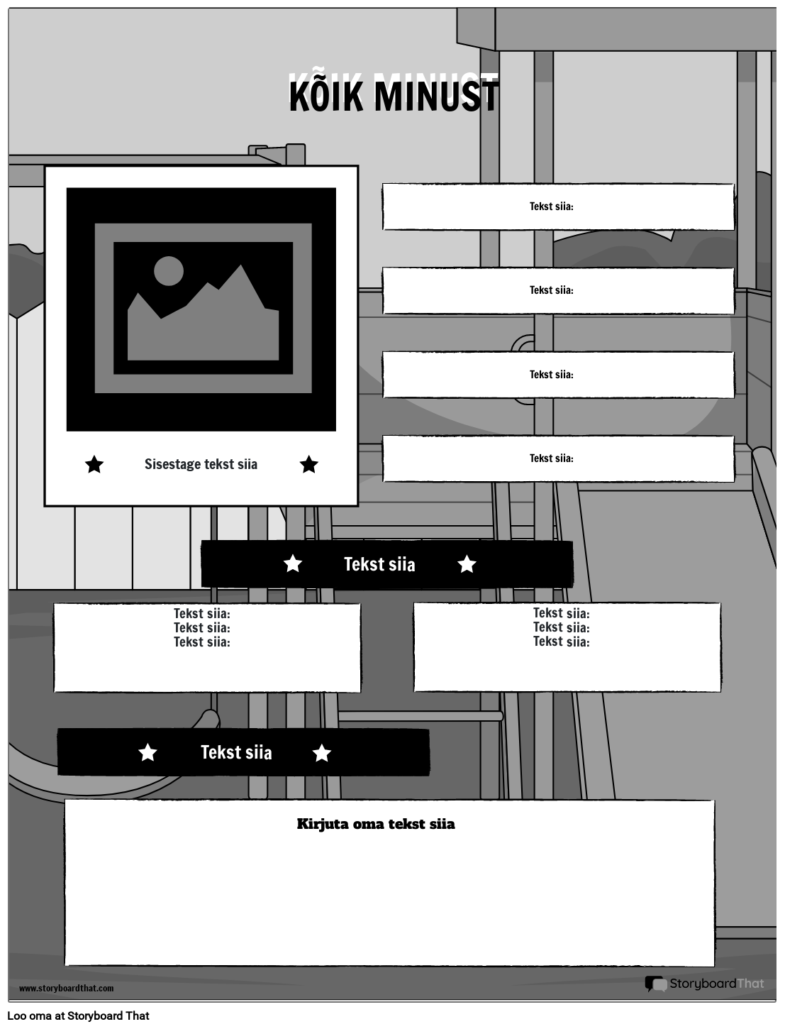 Fun All About Me Activity Kids Must-valge Storyboard