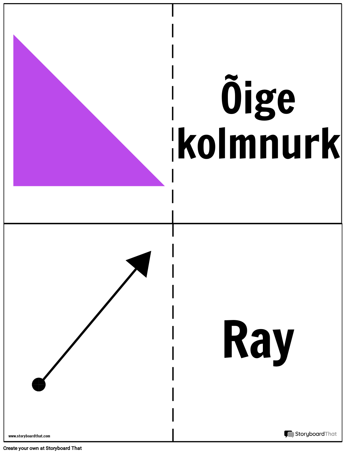 Geomeetria Flashcards Storyboard par et-examples
