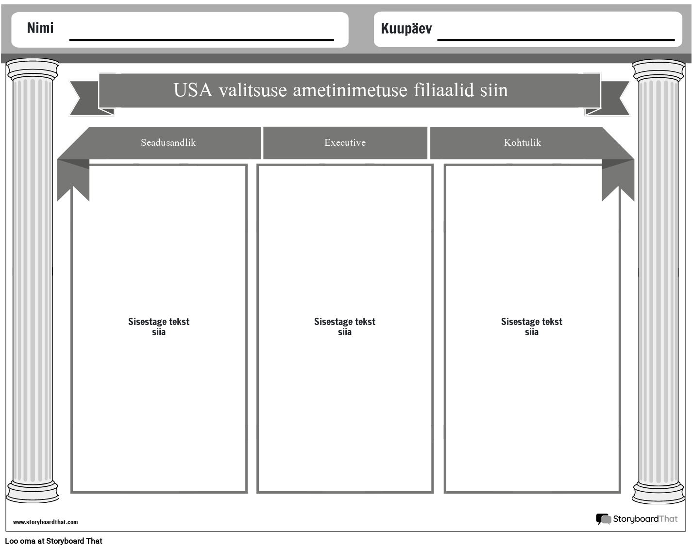 Gov Brani maastik must ja valge 4 Storyboard por et-examples