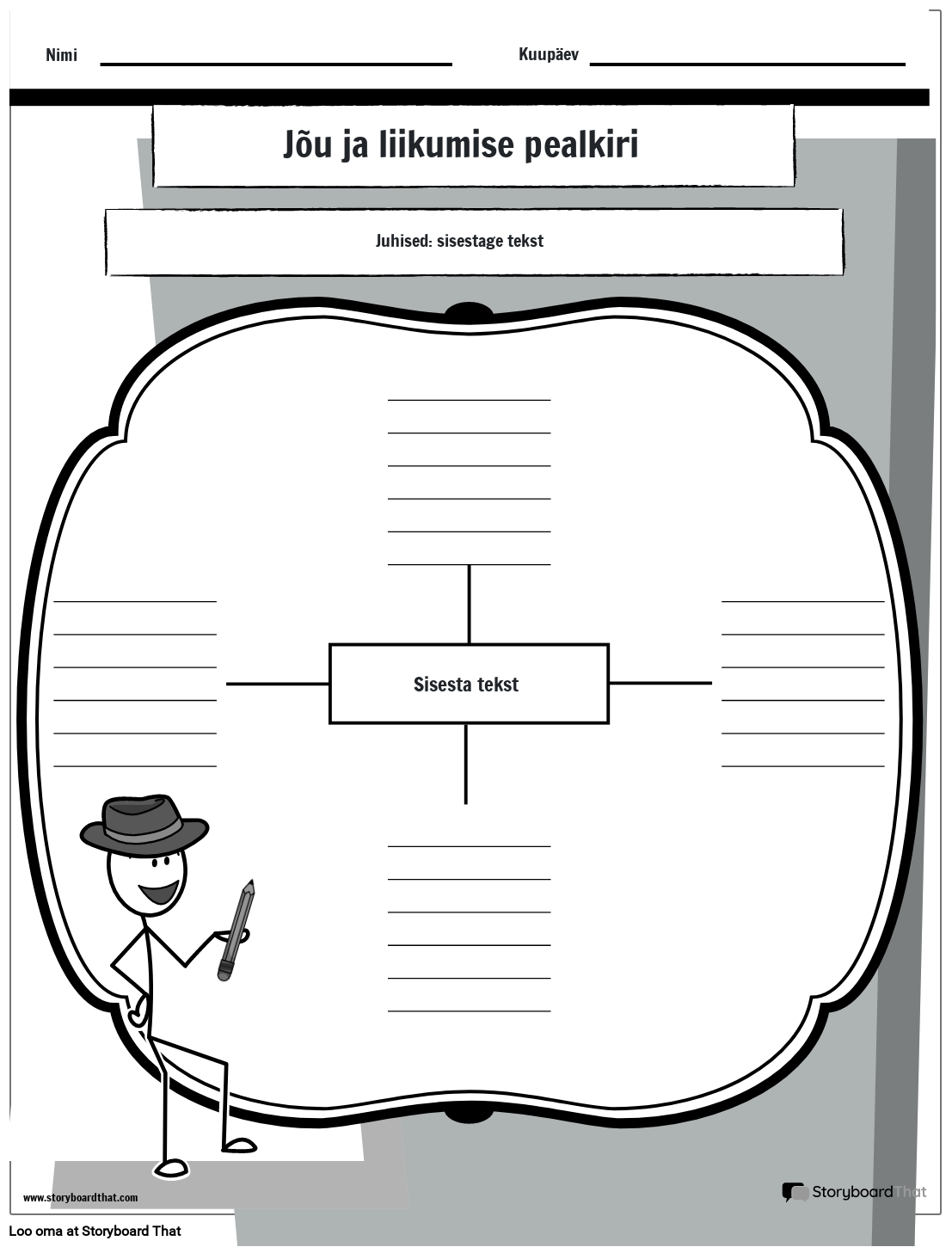 jõud ja liikumine portait bw 2 Storyboard par et-examples