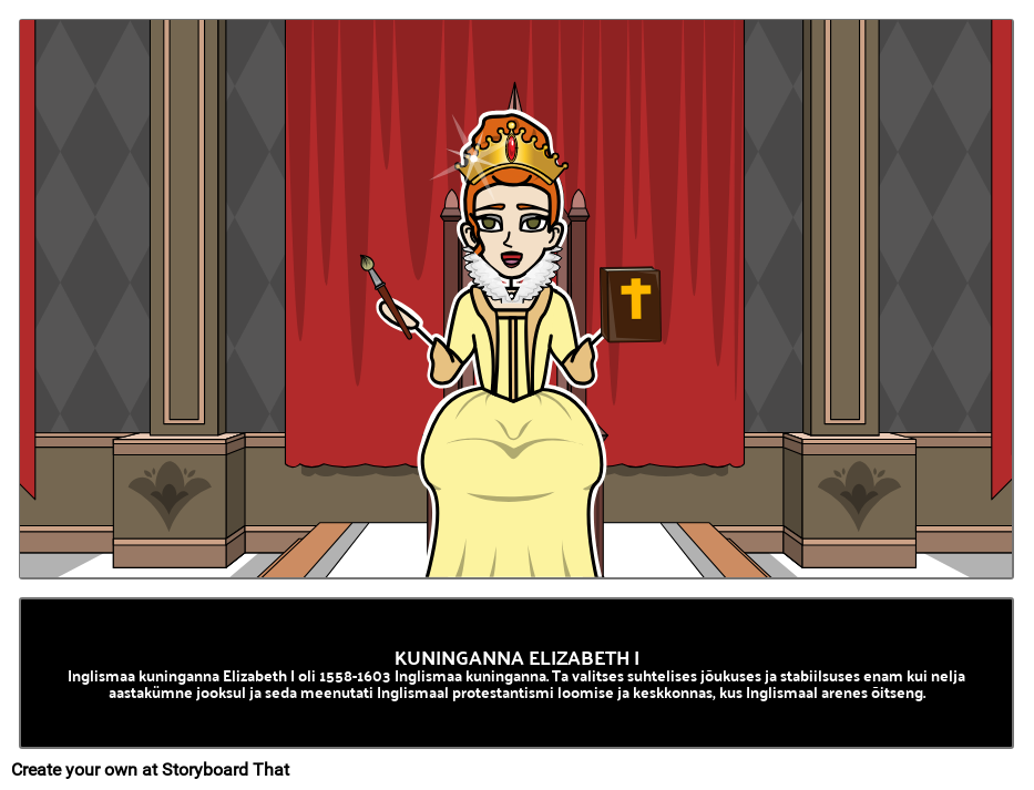 Kuninganna Elizabeth I Storyboard by et-examples