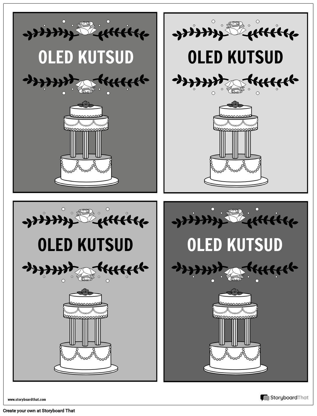 Kutse 3 BW Storyboard par et-examples