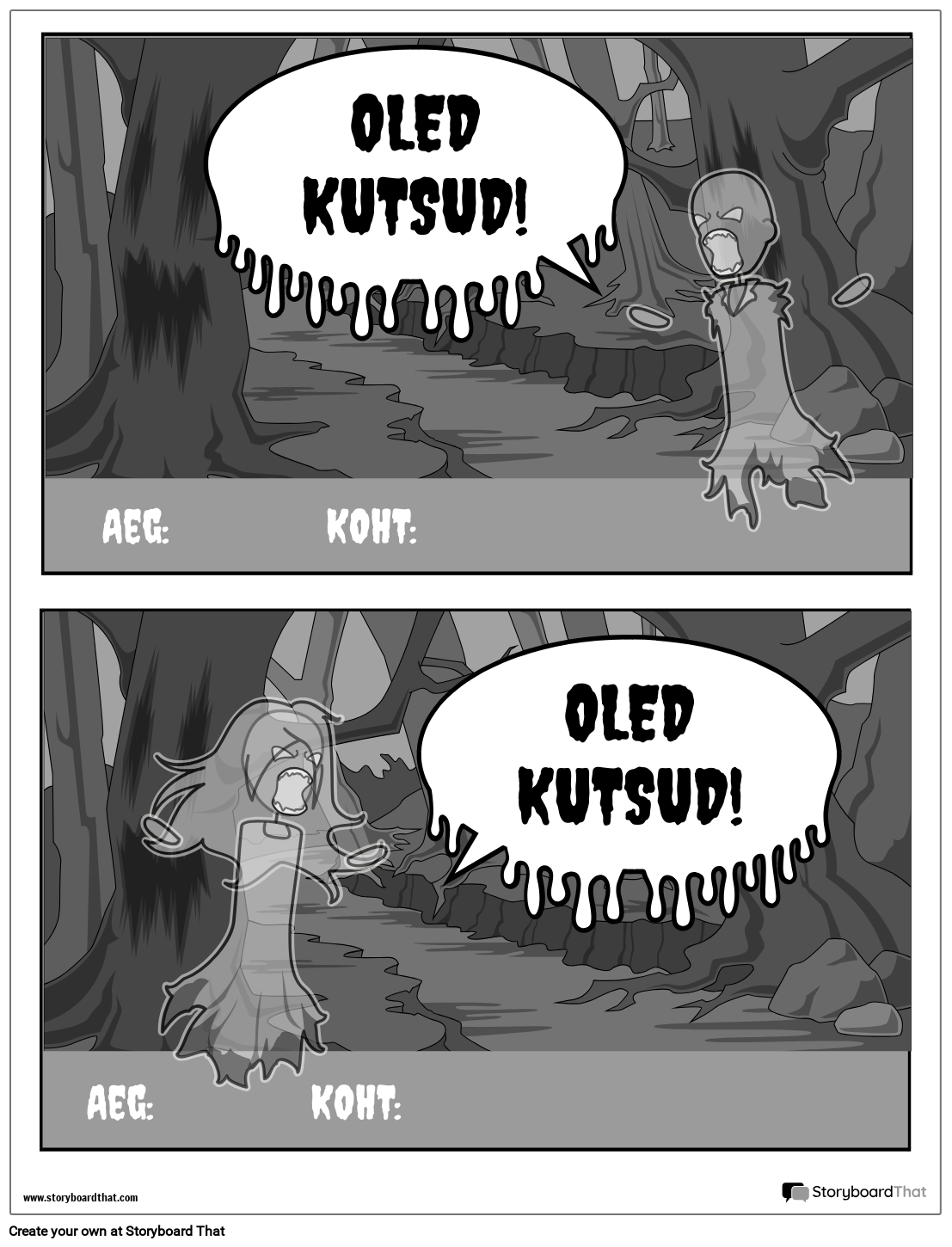 Kutse 4 BW Storyboard par et-examples