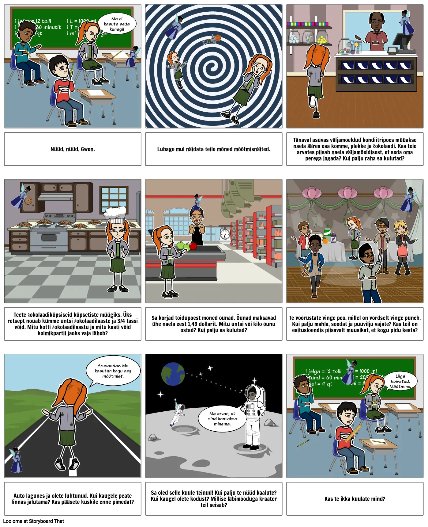 Measuring in Daily Life Storyboard por et-examples