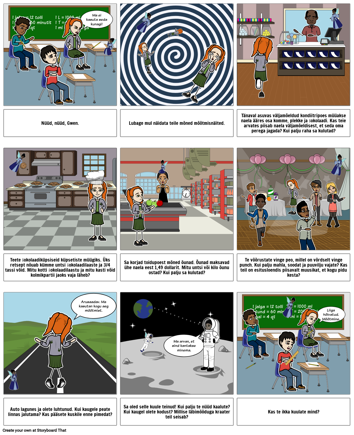 Measuring in Daily Life Storyboard por et-examples