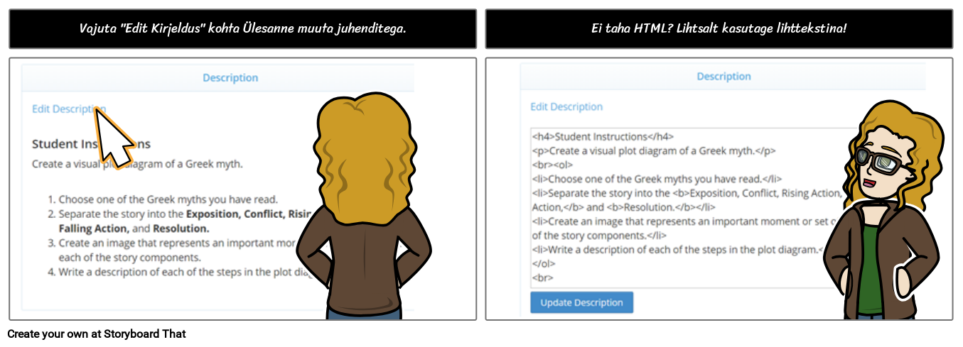 Muuda Kirjeldus Storyboard por et-examples