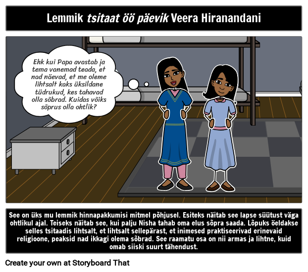 Ööpäeviku Tsitaat Storyboard por et-examples