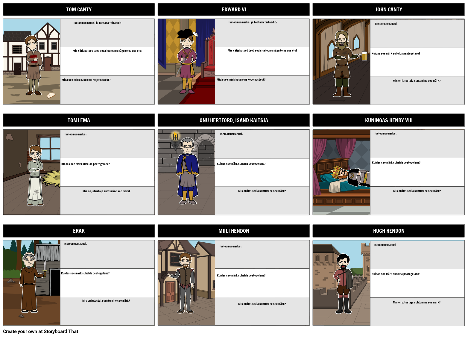 Prince Ja Vaene Character Map Et examples Prince Ja Vaene Character Map Et examples