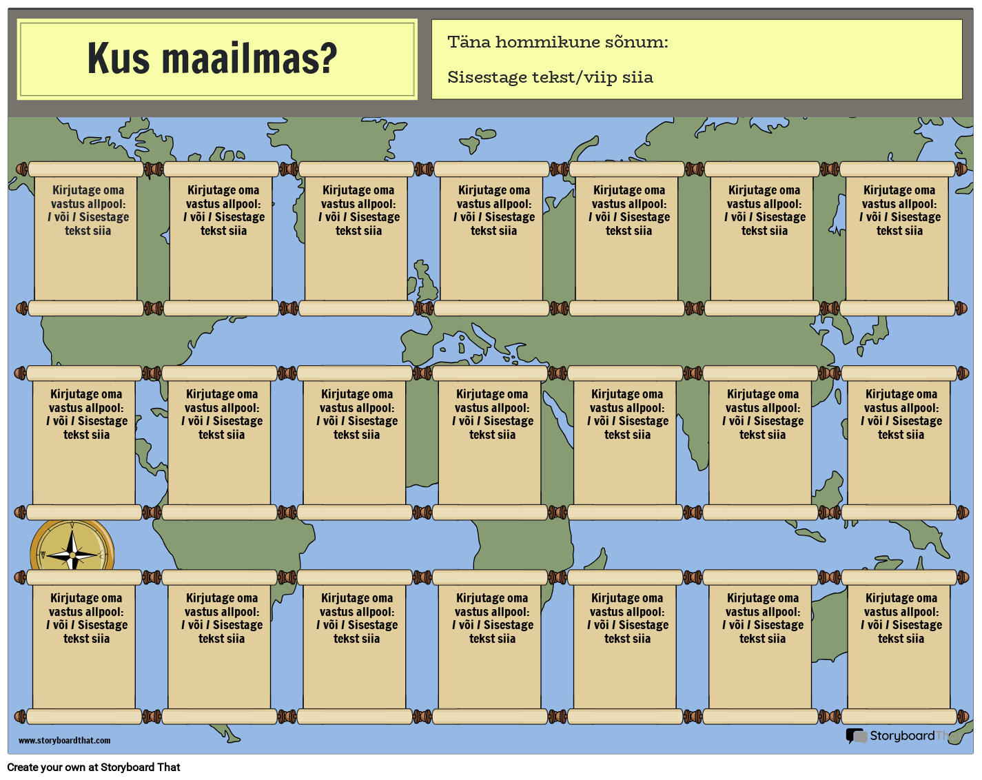 Registreeru 9 Storyboard por et-examples