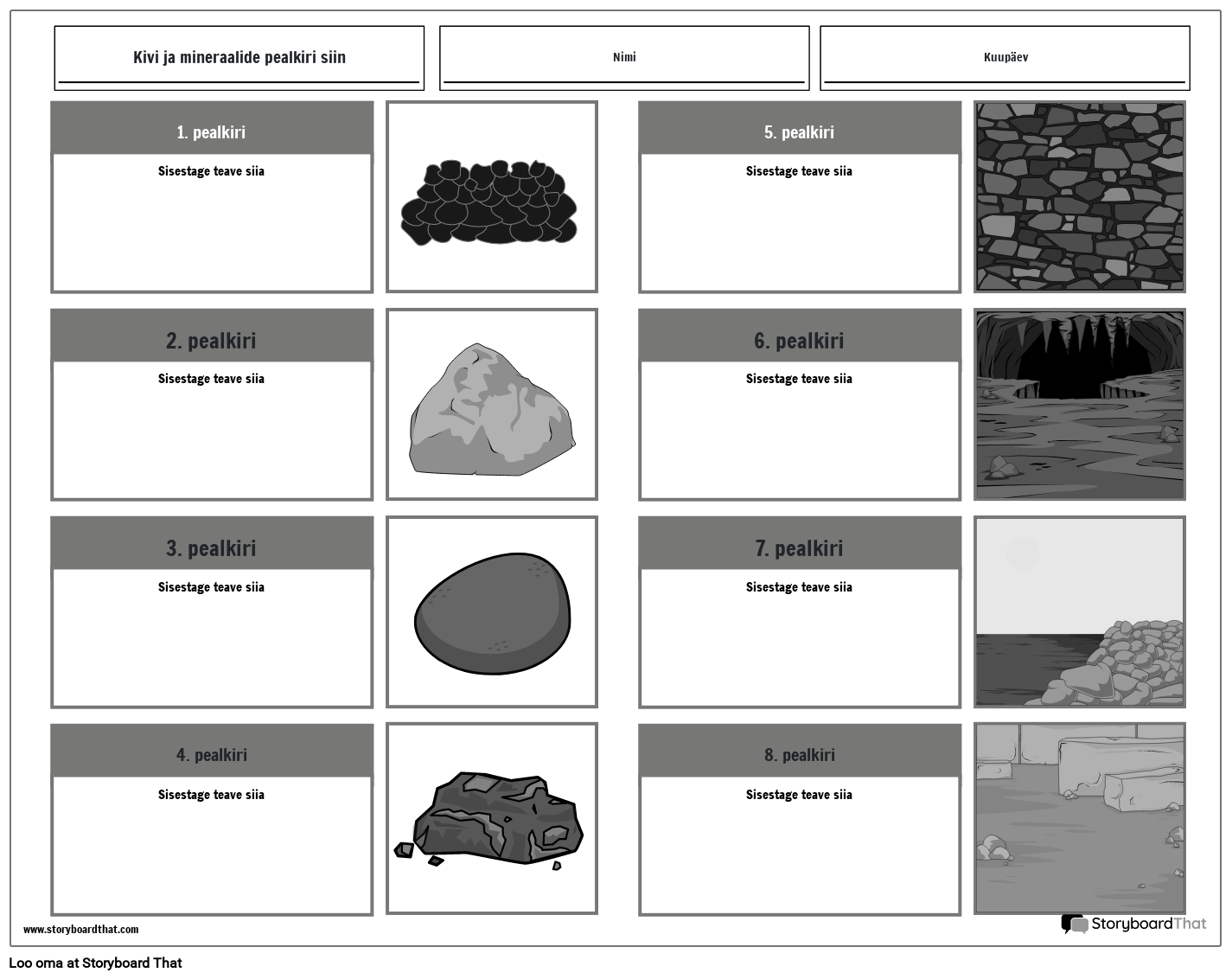 Roc ja Min Maastik Must-valge 4 Storyboard by et-examples