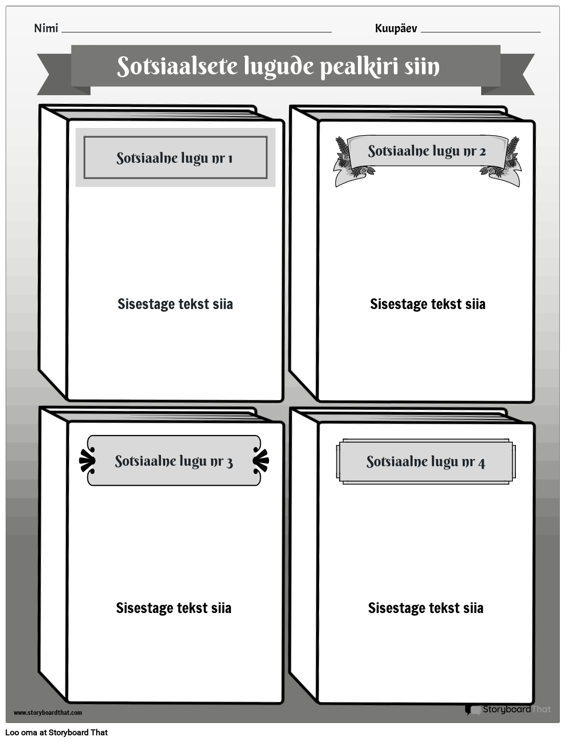 Soc Stor Portrait Must-valge 4 Storyboard por et-examples