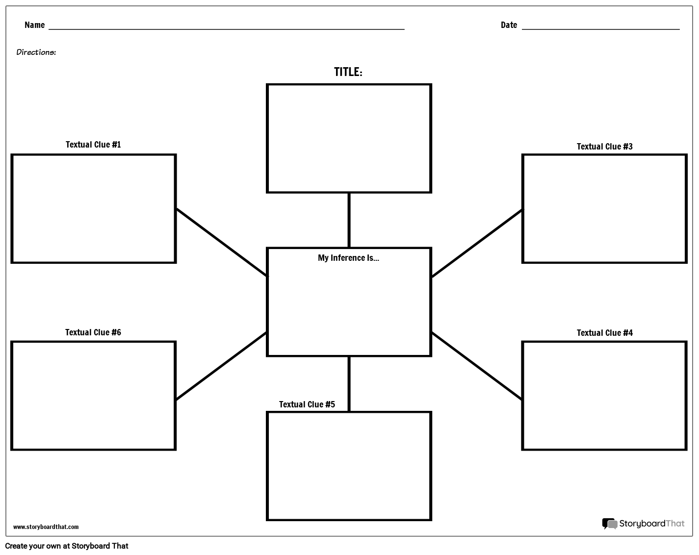 Spider Map Storyboard por et-examples