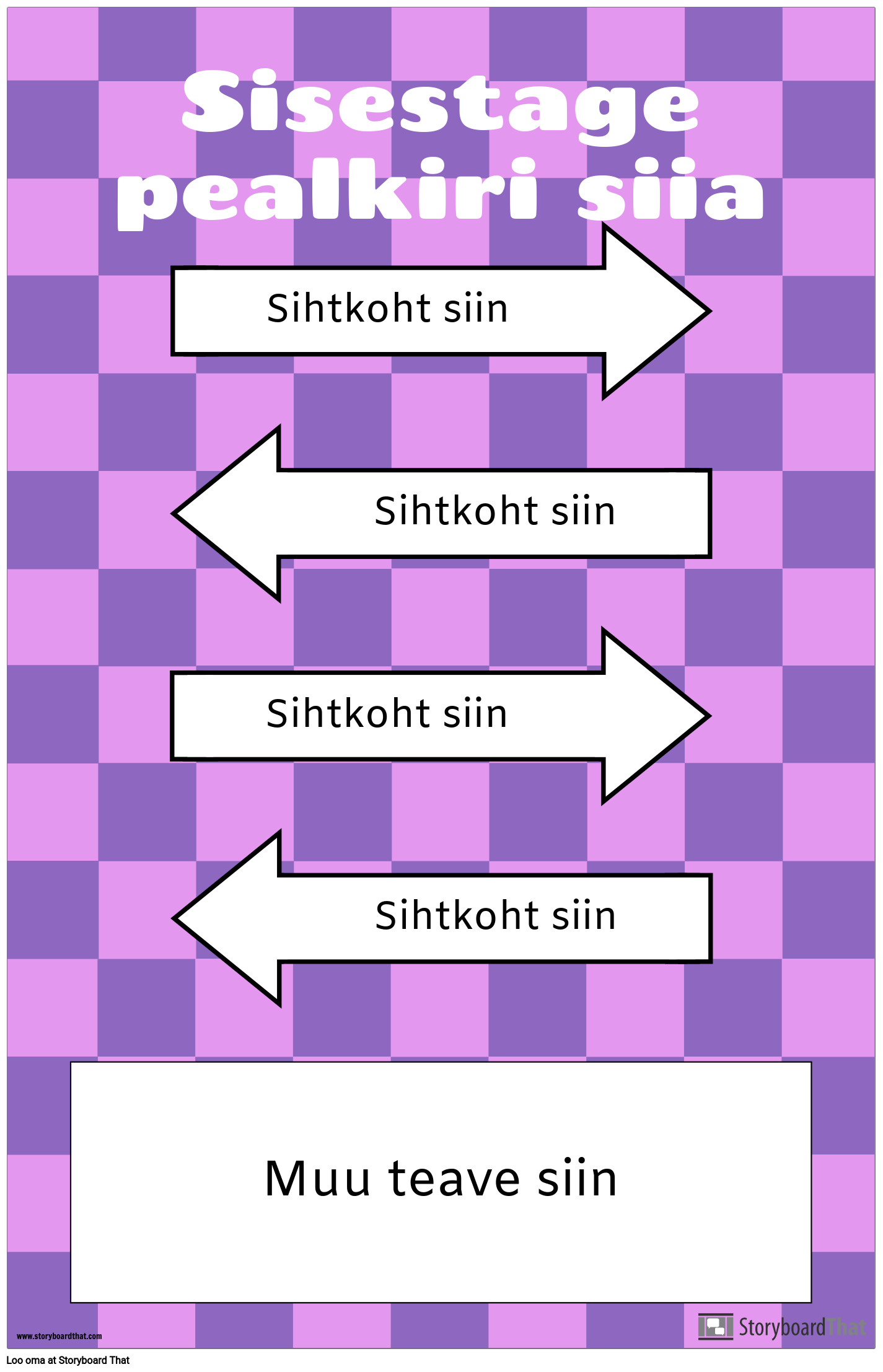 Suunaga nooltega poster Süžeeskeem Poolt et-examples