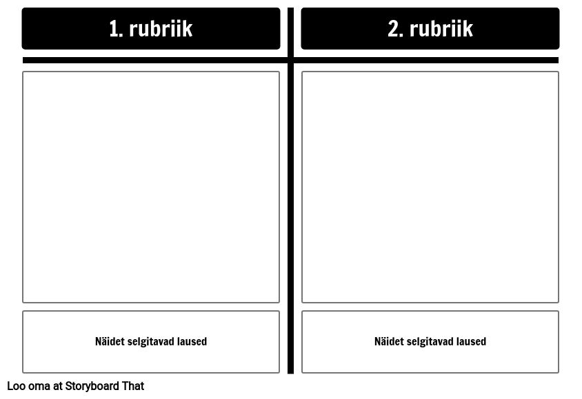 T-diagramm kirjeldusega 1 rida Storyboard por et-examples