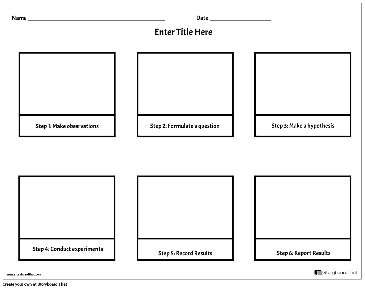 Teaduslabori Maastik BW Storyboard por et-examples