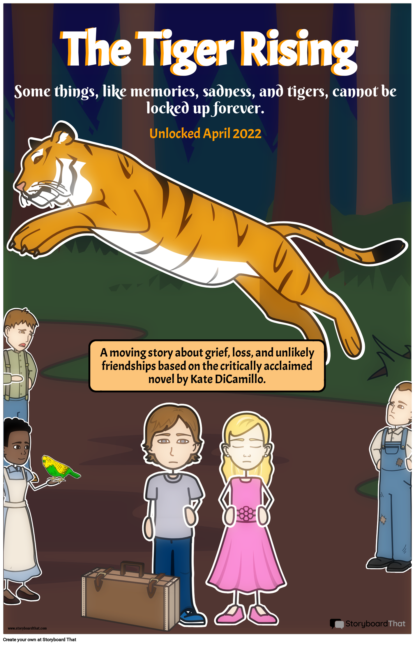 Tiigri Tõusmise Filmiplakat Storyboard par et-examples