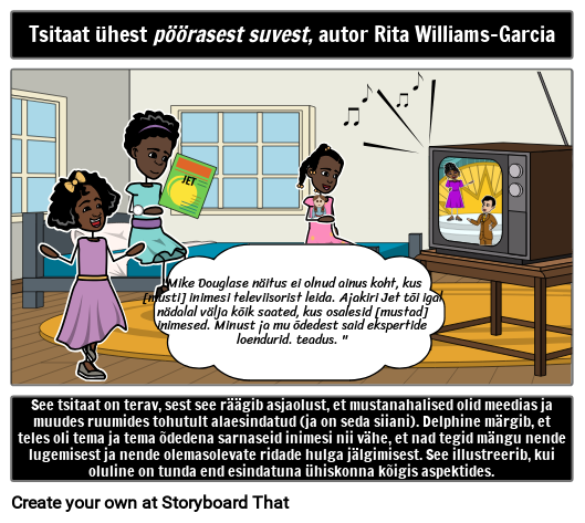 Üks Meeletu Suve Tsitaat Storyboard by et-examples