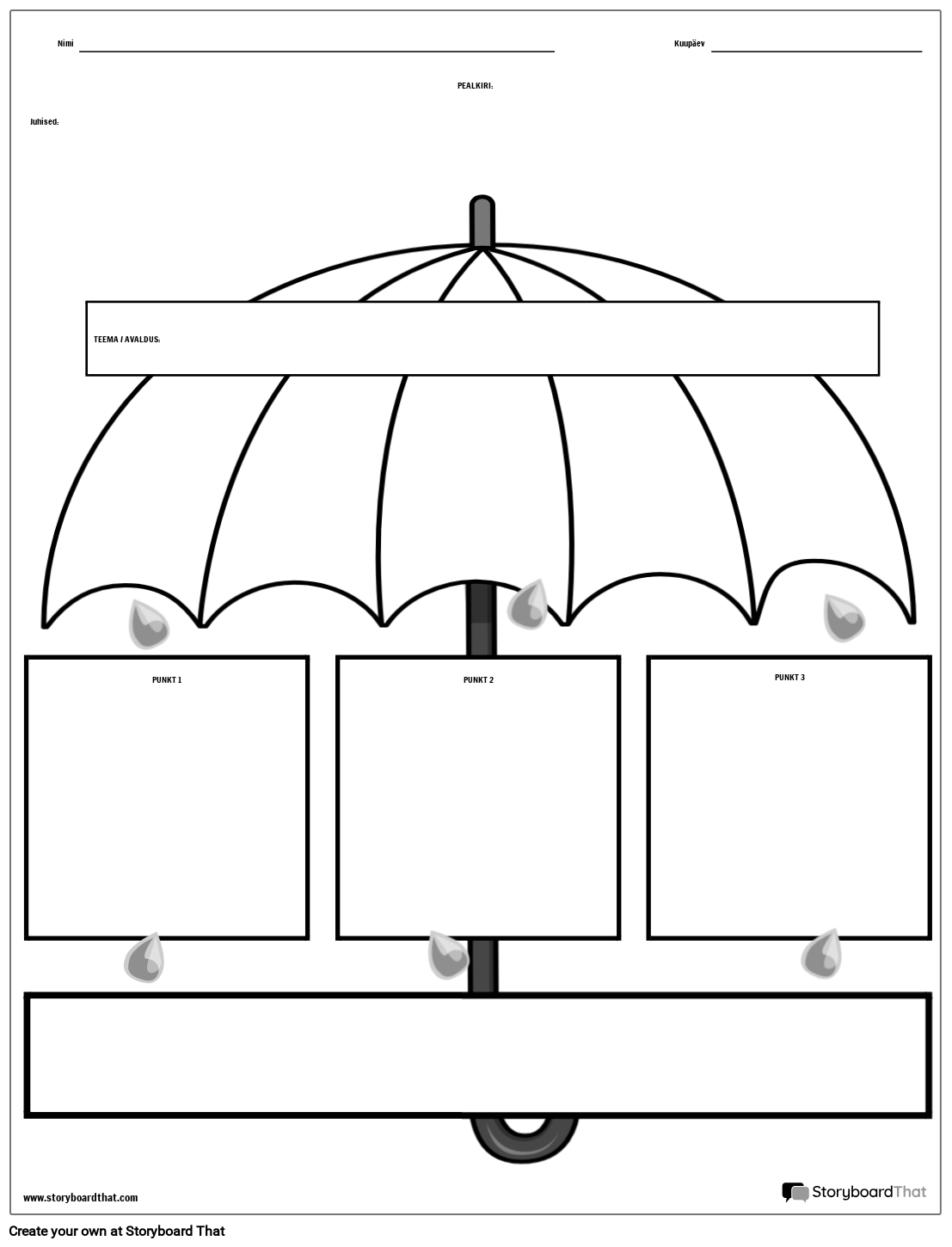 Umbrella Storyboard by et-examples