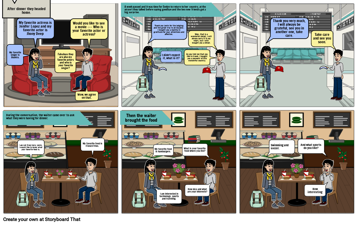 Comic history Storyboard by evelyn21680