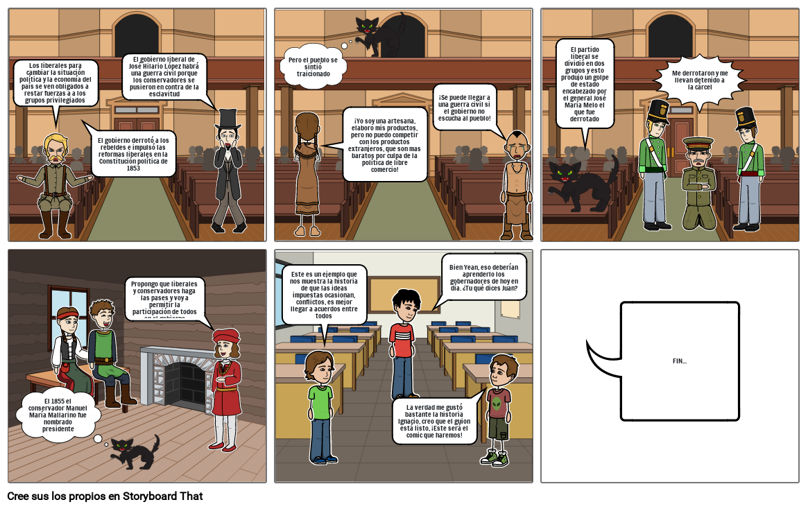 El vendedor de humo Storyboard por f007018b