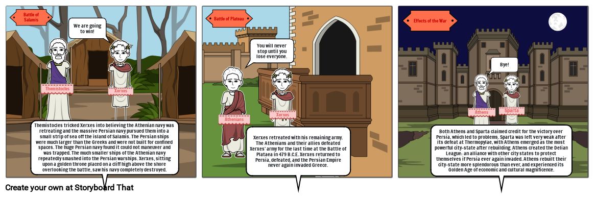 Comic Strip The Persian Wars Lalehan 7a Storyboard