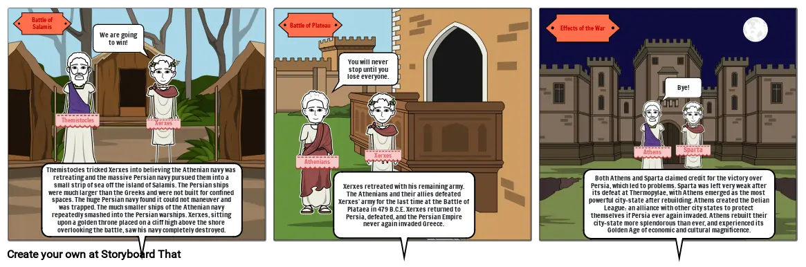 Comic Strip The Persian Wars Lalehan 7a Storyboard