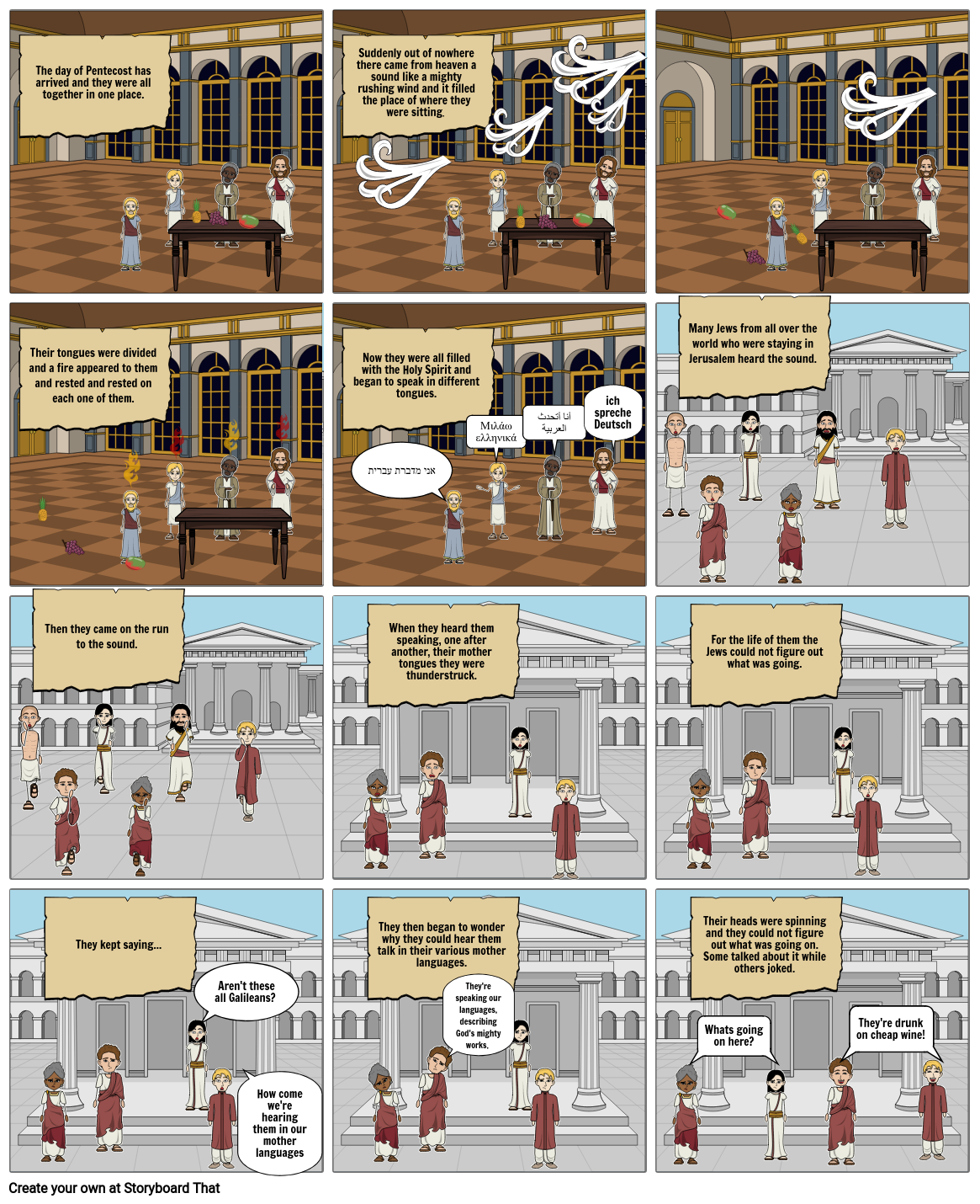 The Pentecost Storyboard by f07dd69e