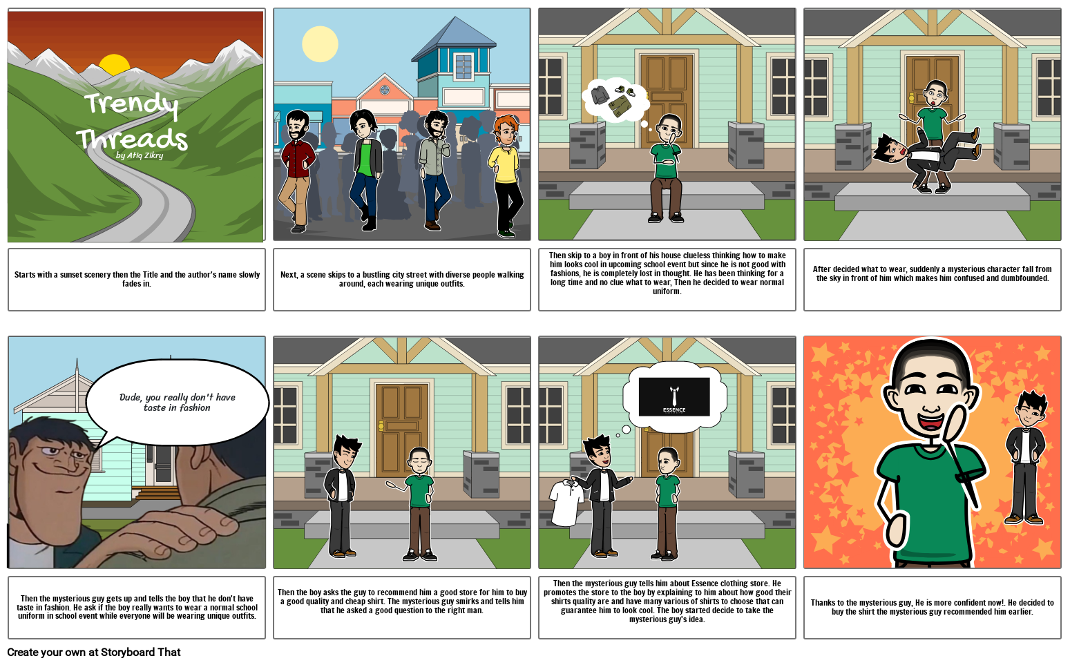 Clothing ads Storyboard by f07f3656