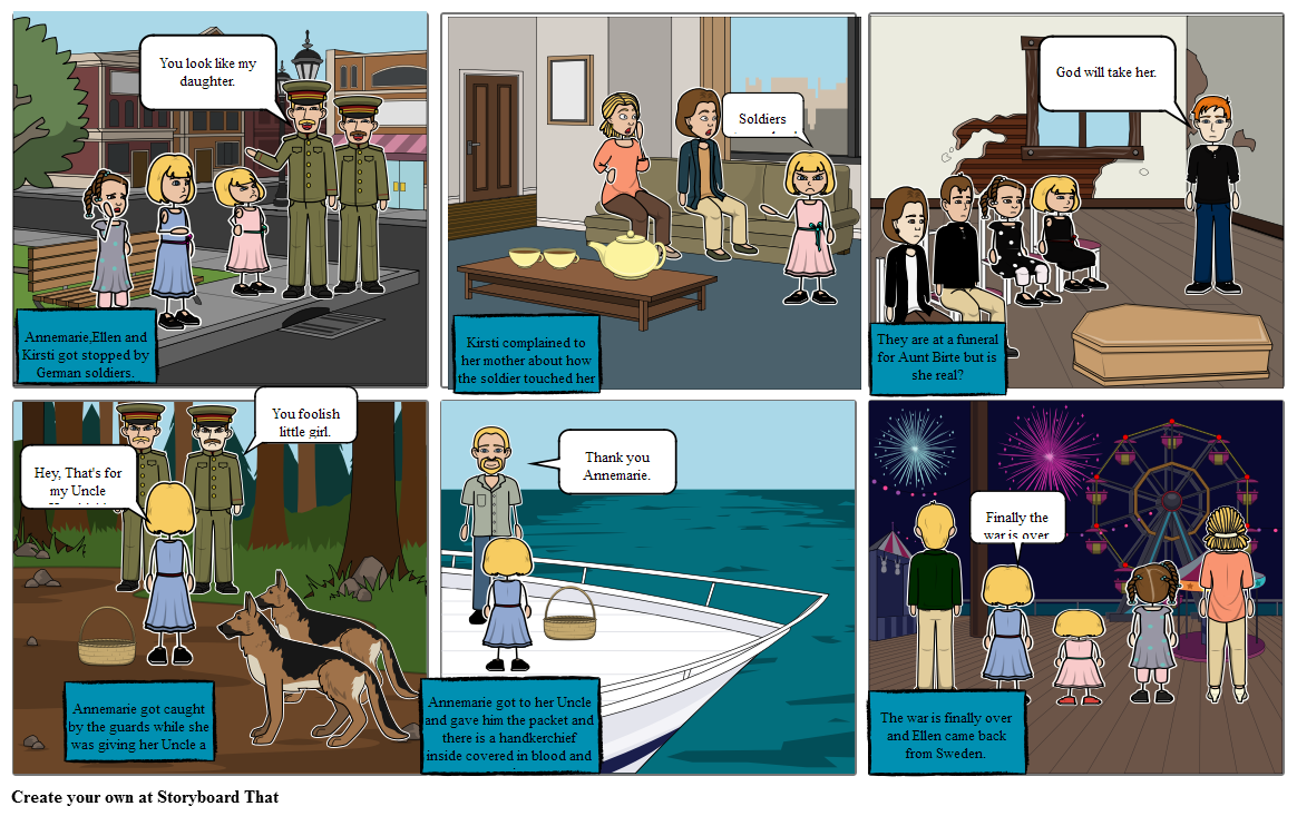 Number The Stars Storyboard By F10cfaa6 number-the-stars-storyboard-by-f10cfaa6