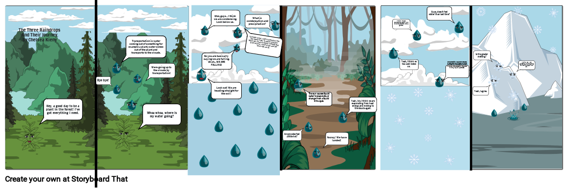 Water cycle part 1 Storyboard by f169b0e8